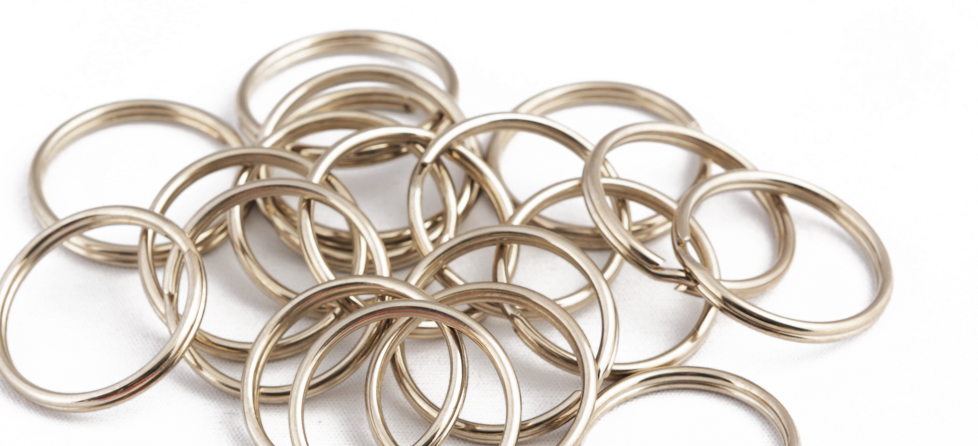 Split Rings Engraving Materials